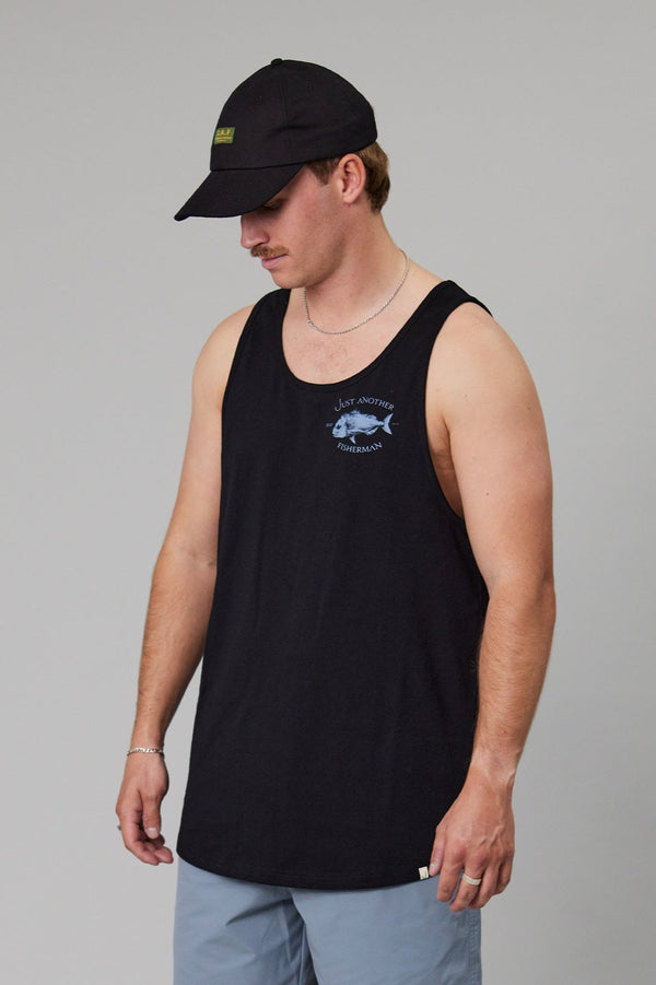 Snapper Logo Singlet - Black – TenKu Collective