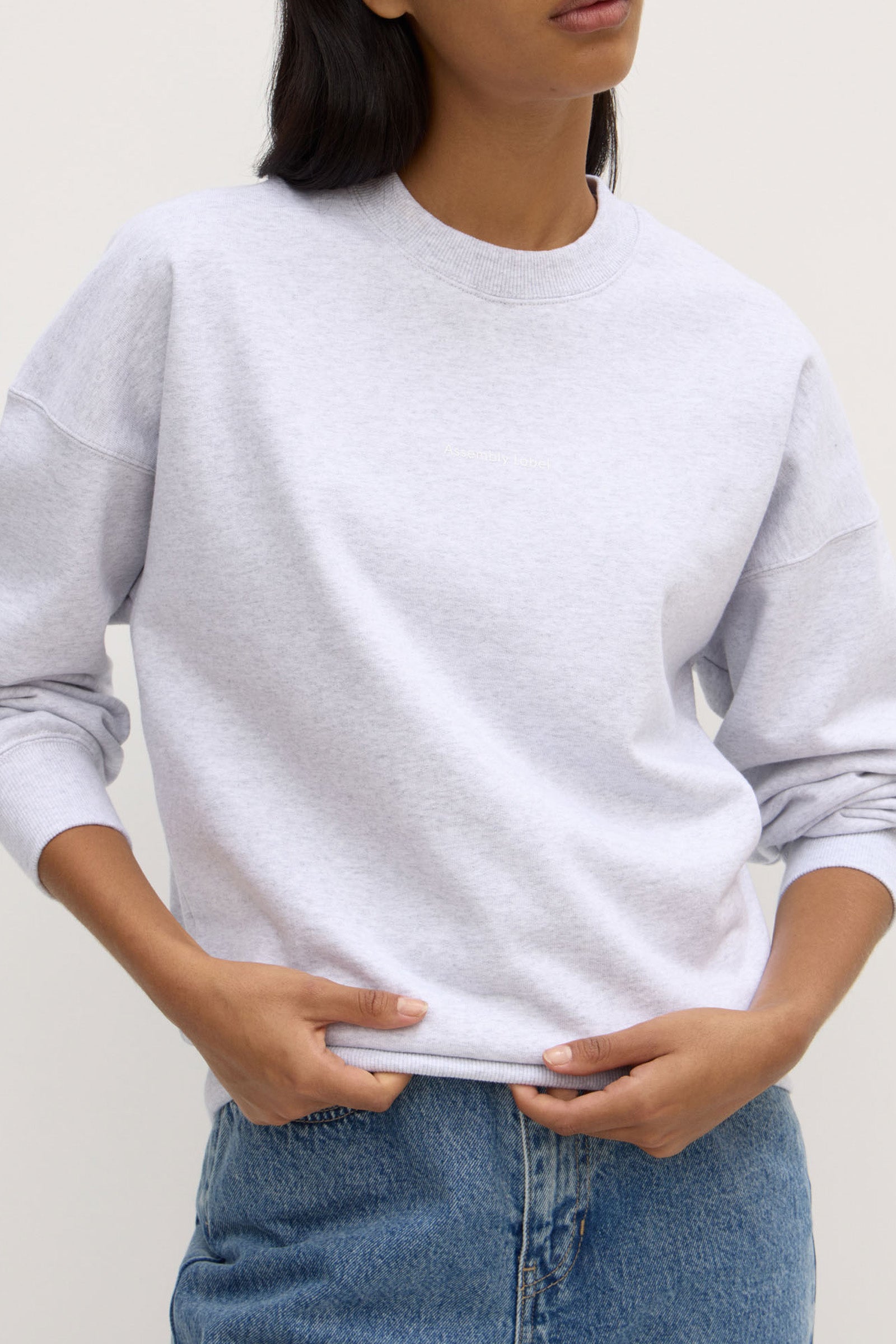 Atelier Logo Fleece Grey Marle – TenKu Collective