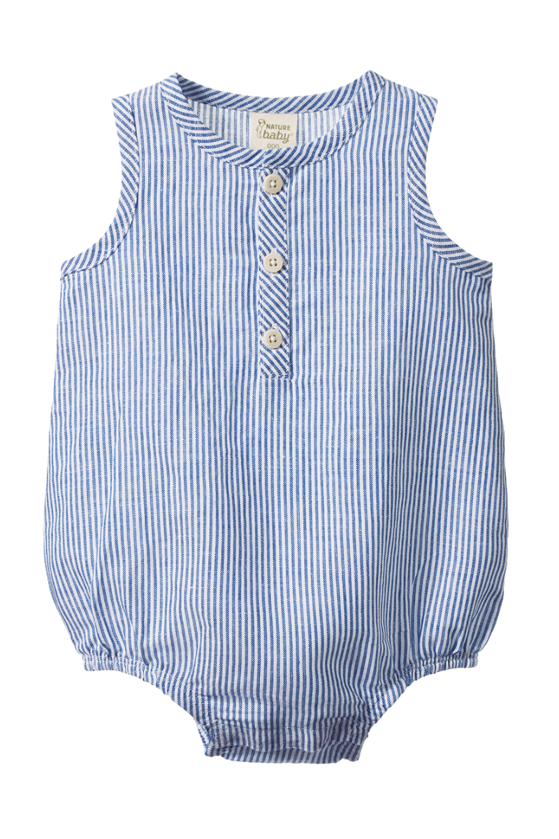 Cedar Suit Linen - Blue Stripe – TenKu Collective